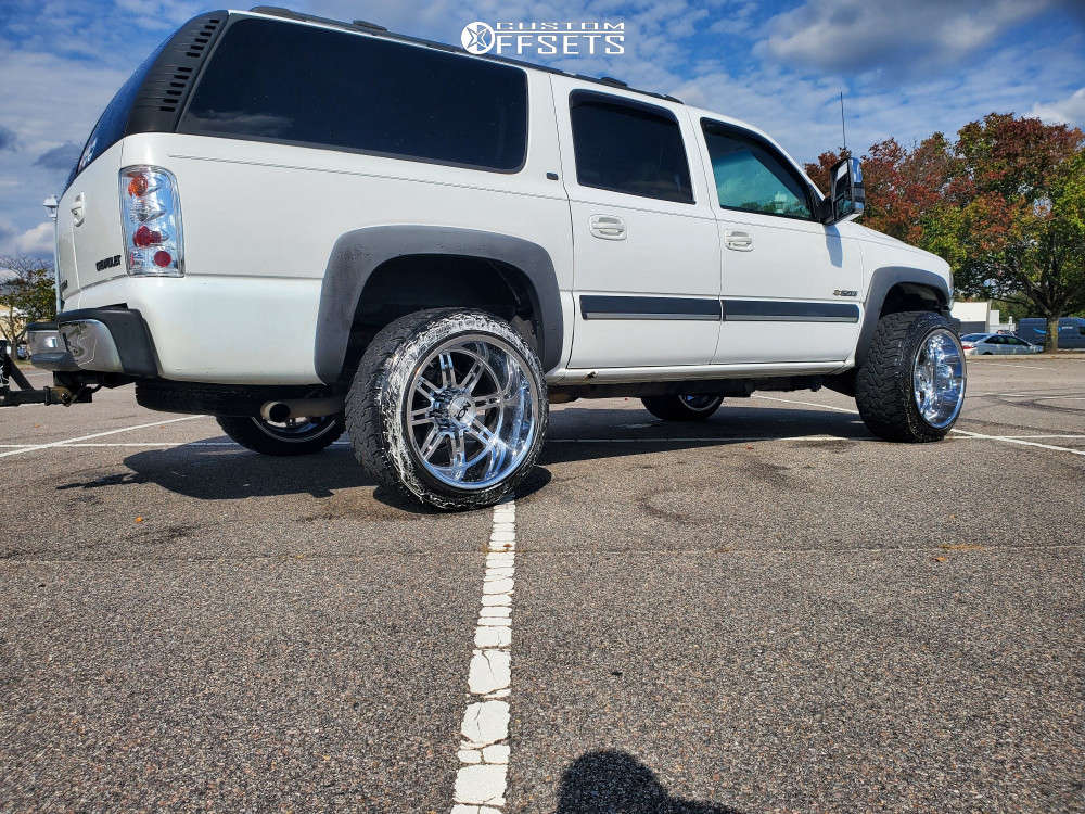 2001 Chevrolet Suburban 2500 with 22x14 -76 Alloy Ion Style 183 and 33/ ...