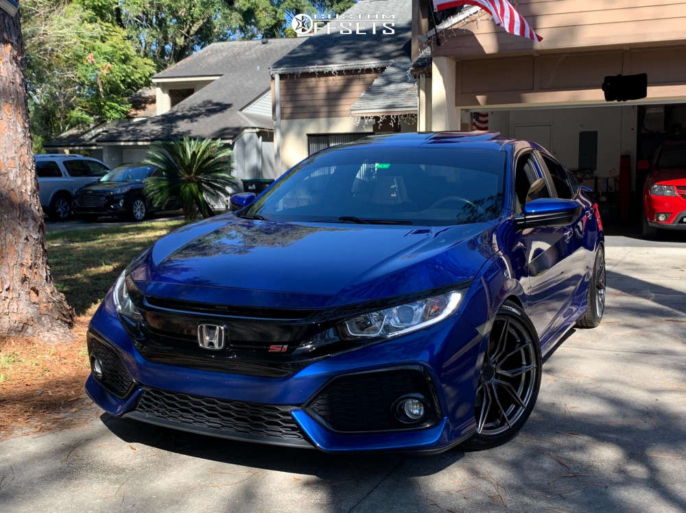 2017 Honda Civic Wheel Offset Nearly Flush Lowering Springs | 1982383 ...