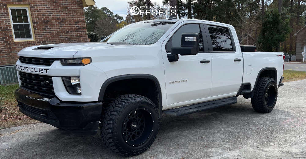 2021 Chevrolet Silverado 2500 HD with 20x12 -51 Vision Rocker and 35/12 ...
