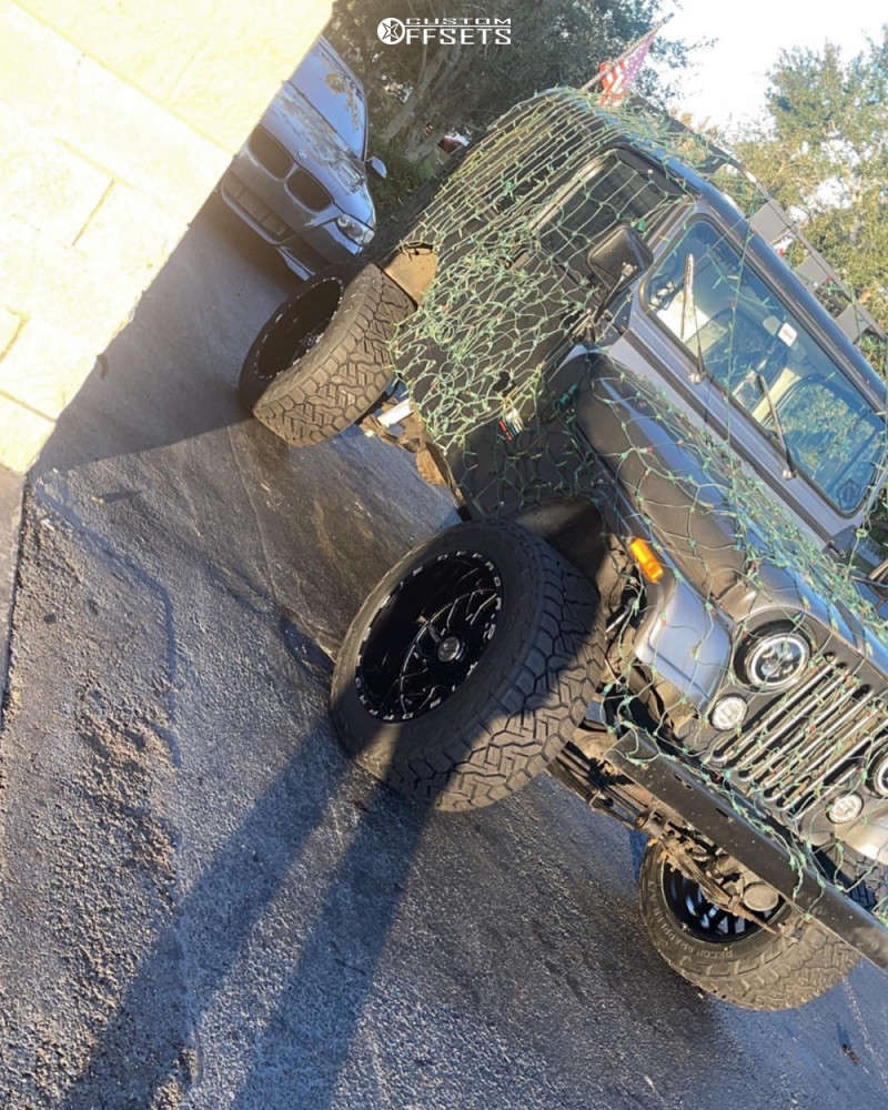 1984 Jeep CJ7 with 20x12 -44 TIS 544BM and 33/12.5R20 Nitto Recon ...