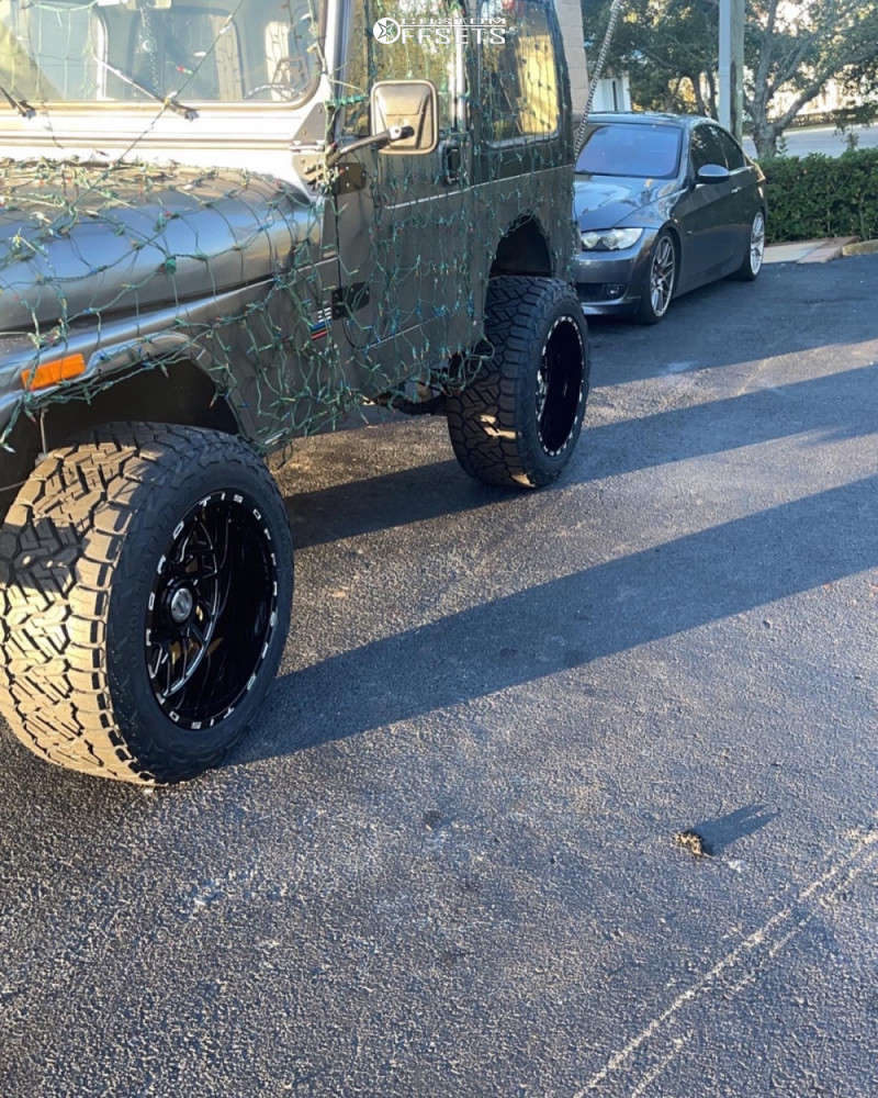 1984 Jeep CJ7 with 20x12 -44 TIS 544BM and 33/12.5R20 Nitto Recon ...