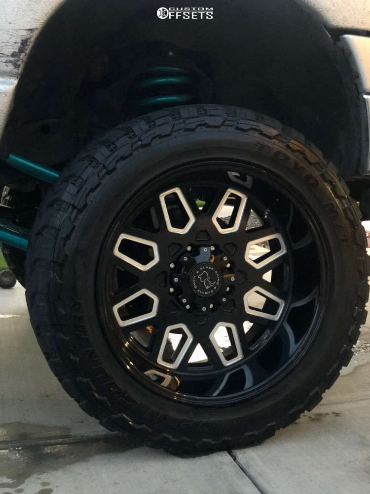 2003 Dodge Ram 3500 with 22x12 -44 Black Rhino Predator and 35/12.5R22 ...