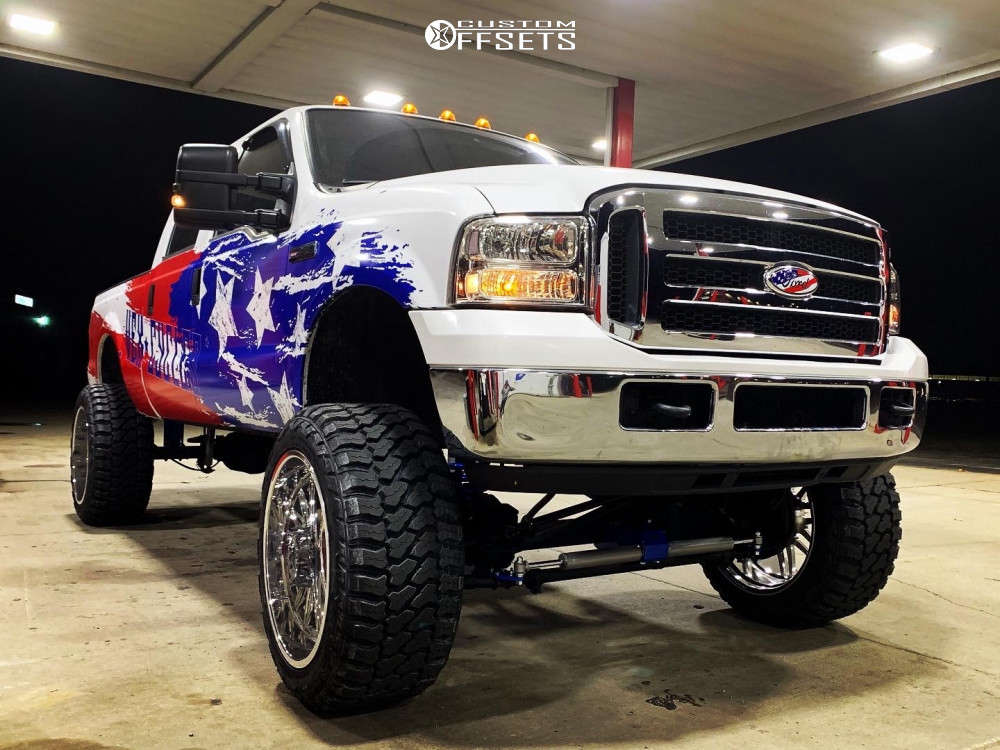 2007 Ford F-350 Super Duty with 24x14 -76 KG1 Forged Aristo and 37/14 ...