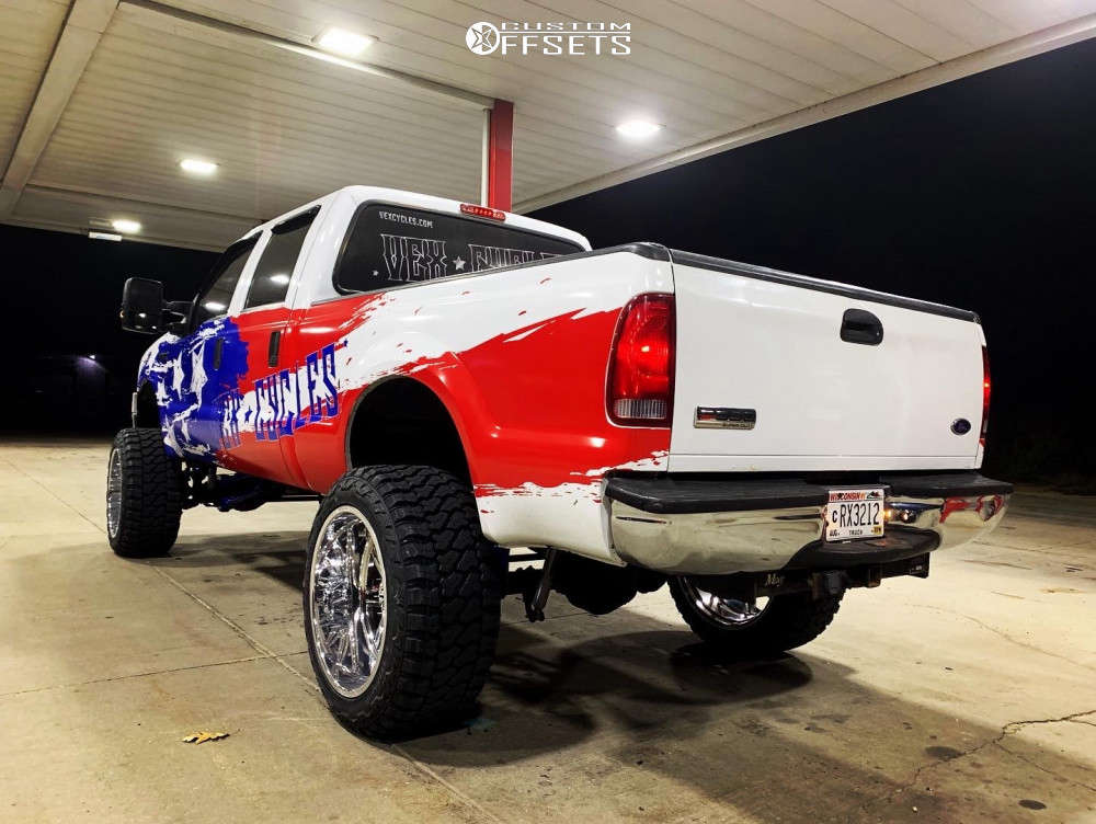 2007 Ford F-350 Super Duty with 24x14 -76 KG1 Forged Aristo and 37/14 ...