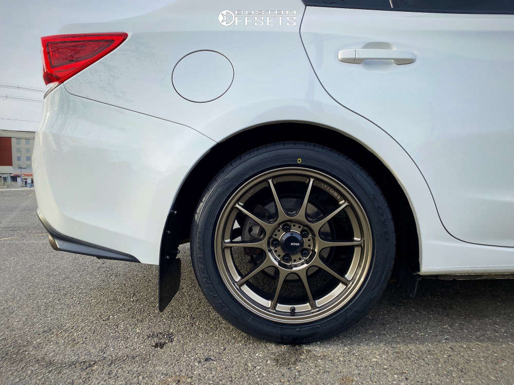 2017 Subaru Impreza with 17x8 40 Konig Dekagram and 225/45R17 Toyo ...
