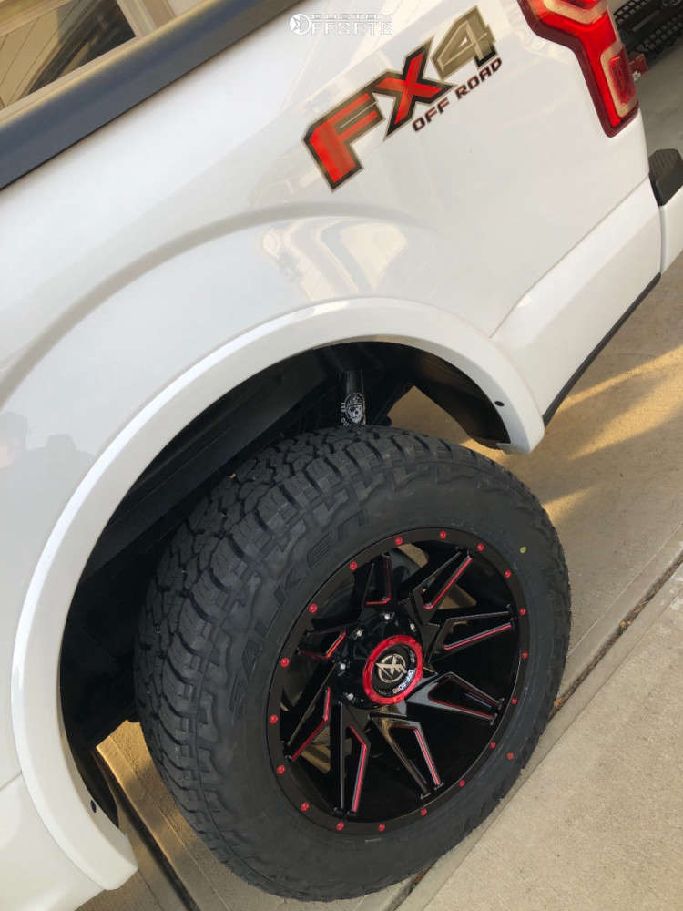 2018 Ford F-150 with 20x10 -12 XF Offroad Xf-218 and 33/11.5R20 Falken ...