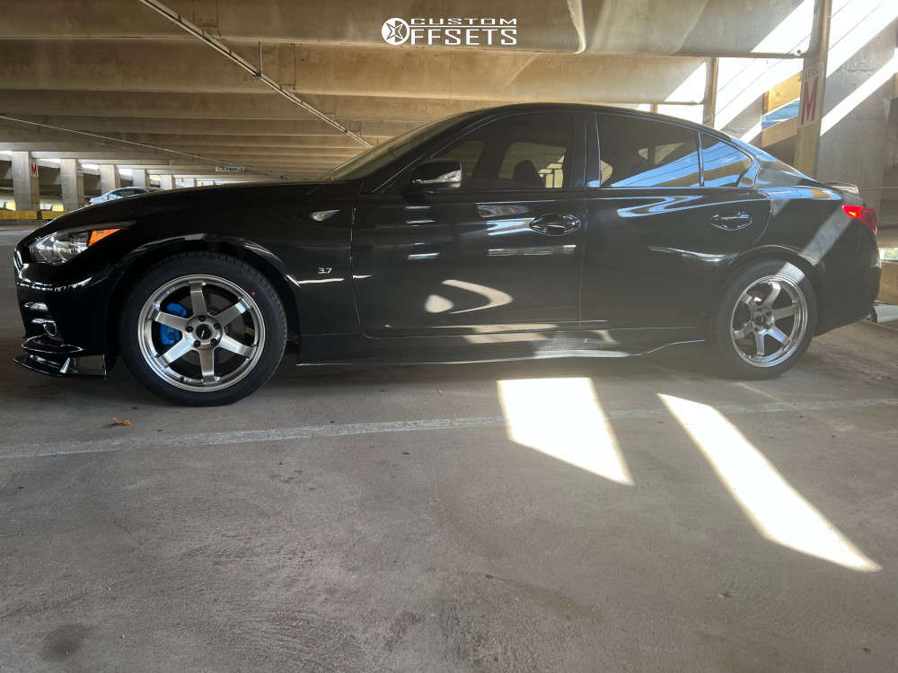 2015 INFINITI Q50 Wheel Offset Flush Stock | 1986163 | Custom Offsets