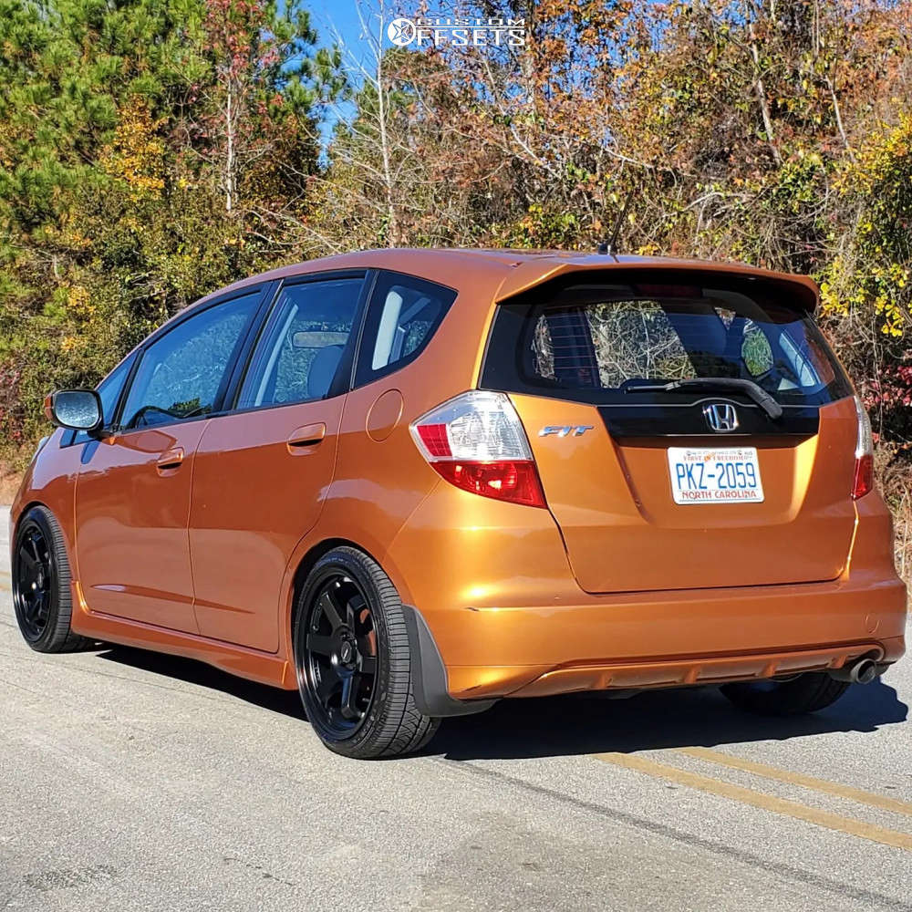 2009 Honda Fit with 17x8 35 AVID1 AV6 and 205/40R17 Falken Ziex Ze960 A ...