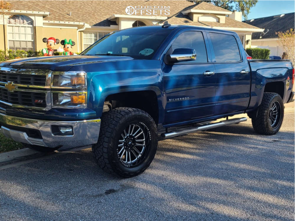 2015 Chevrolet Silverado 1500 with 20x10 -18 American Force and 33/12 ...