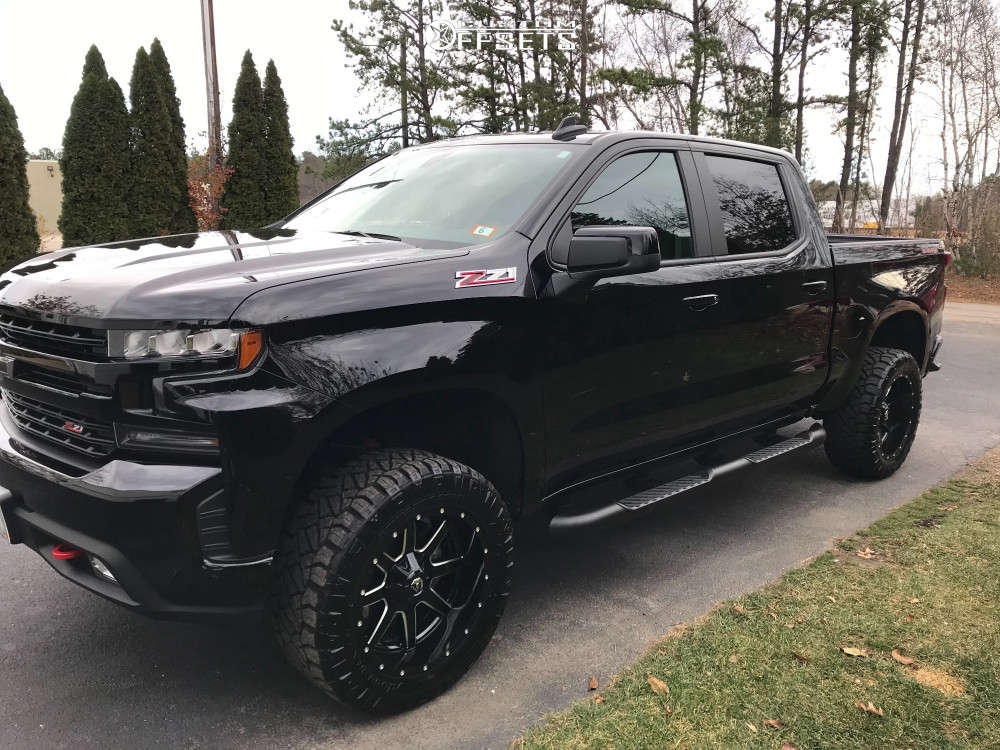 2020 Chevrolet Silverado 1500 with 20x10 -24 Fuel Maverick D610 and 33/ ...
