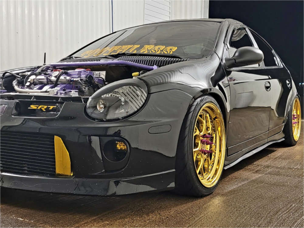 2004 Dodge Neon with 18x8.5 35 Aodhan Ds01 and 215/40R18 Federal 595 Rs ...