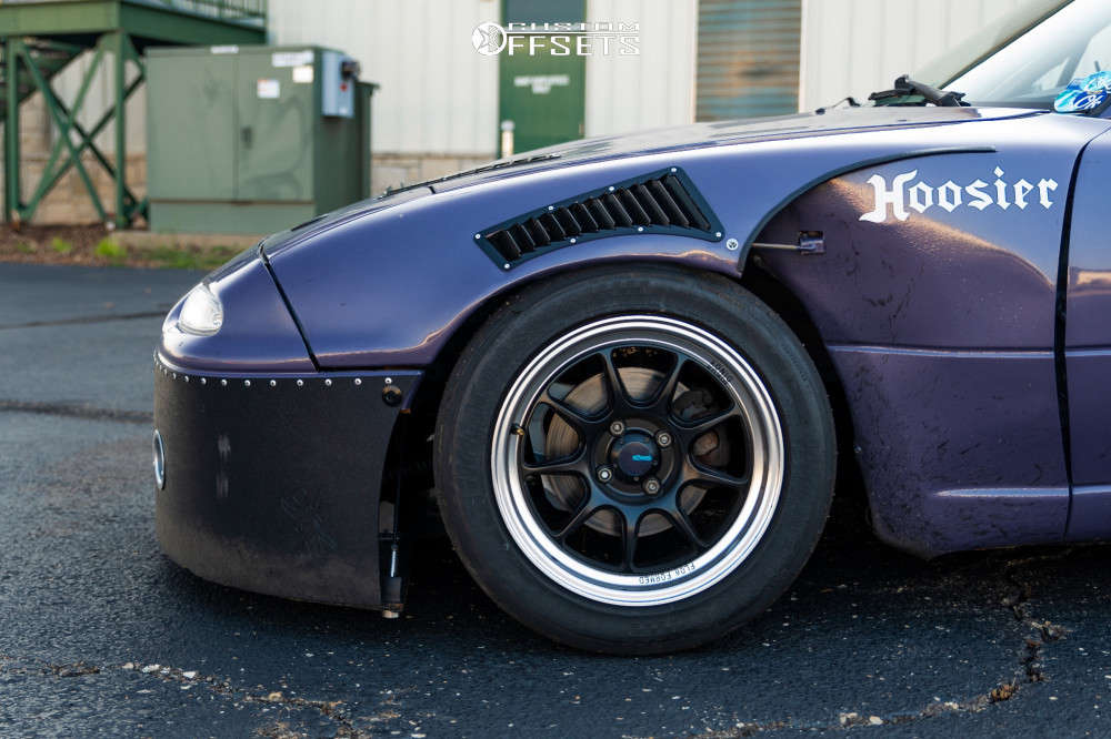 1995 Mazda Miata with 15x8 25 Konig Countergram and 205/50R15 Hoosier ...