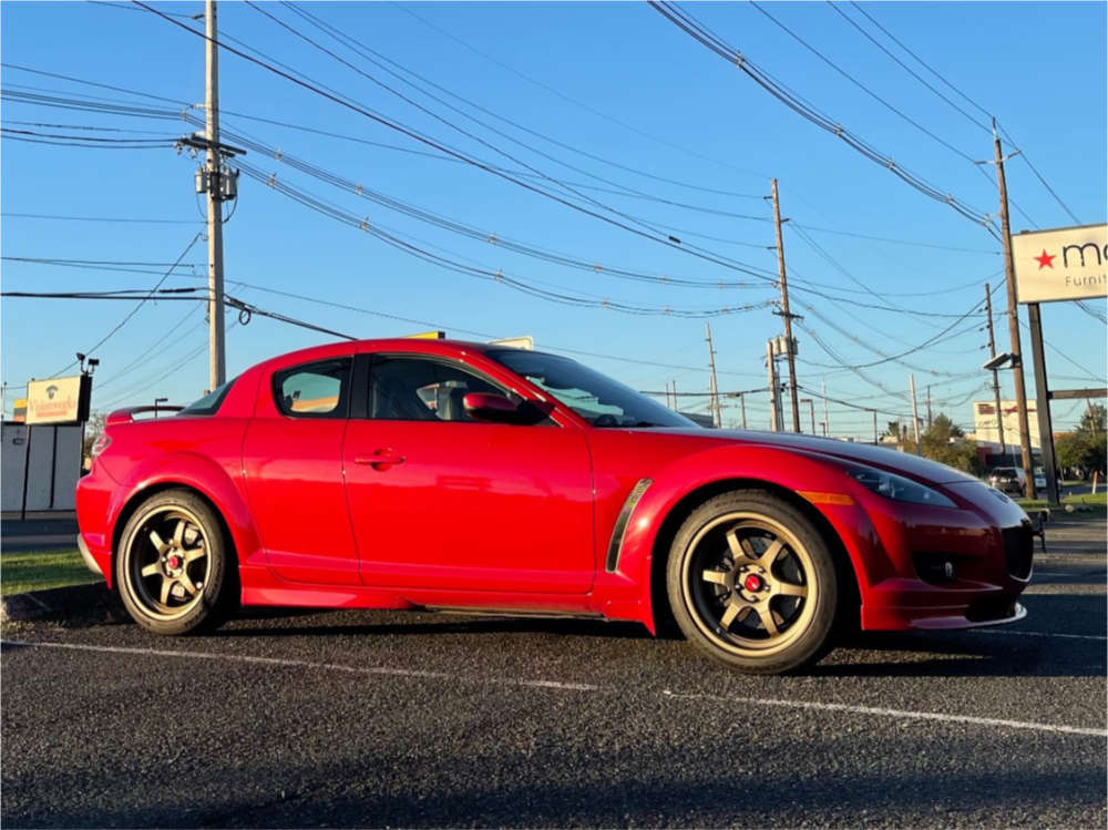 2005 Mazda RX-8 with 18x8.5 35 Aodhan Ah08 and 225/45R18 Continental ...