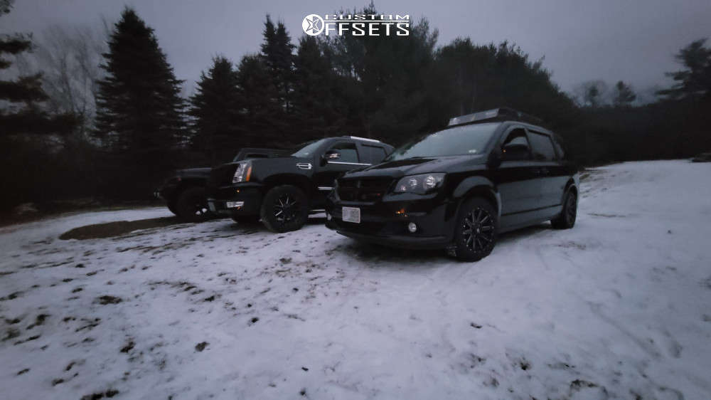 2012 Dodge Grand Caravan with 17x8.5 35 XD Xd818 and 225/60R17 Falken ...