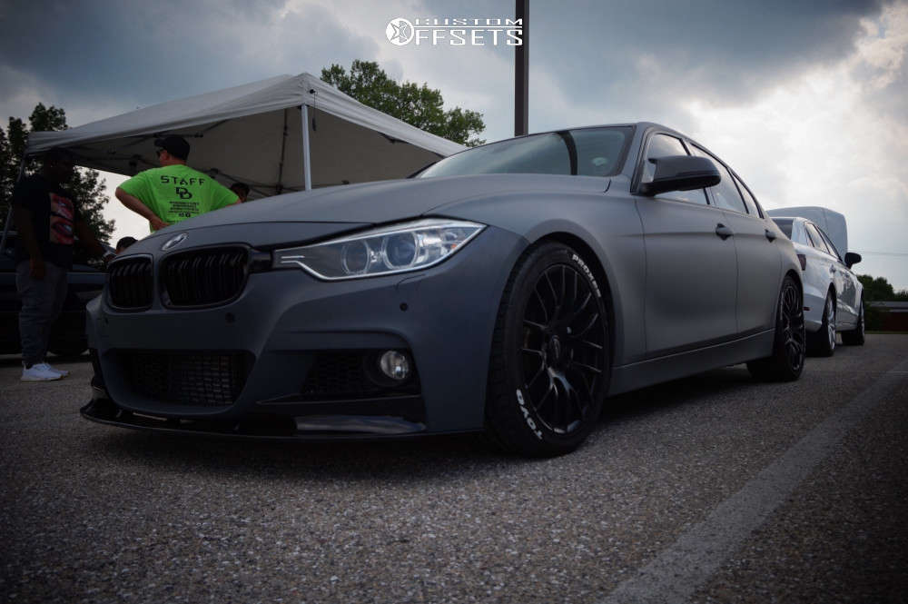 2015 BMW 335i Wheel Offset Nearly Flush Stock | 1989167 | Custom Offsets