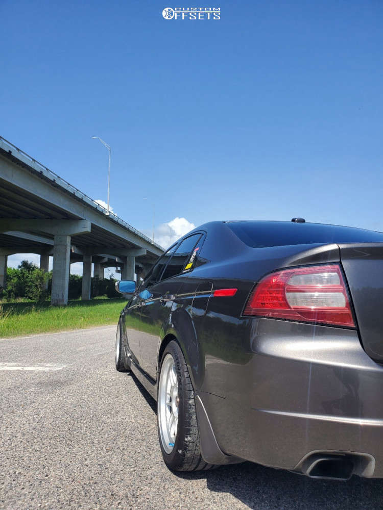 2008 Acura TL with 17x9 22 Enkei Rpf1 and 245/40R17 Continental ...