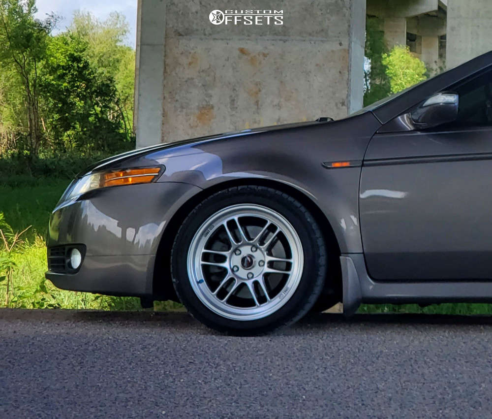 2008 Acura TL with 17x9 22 Enkei Rpf1 and 245/40R17 Continental ...