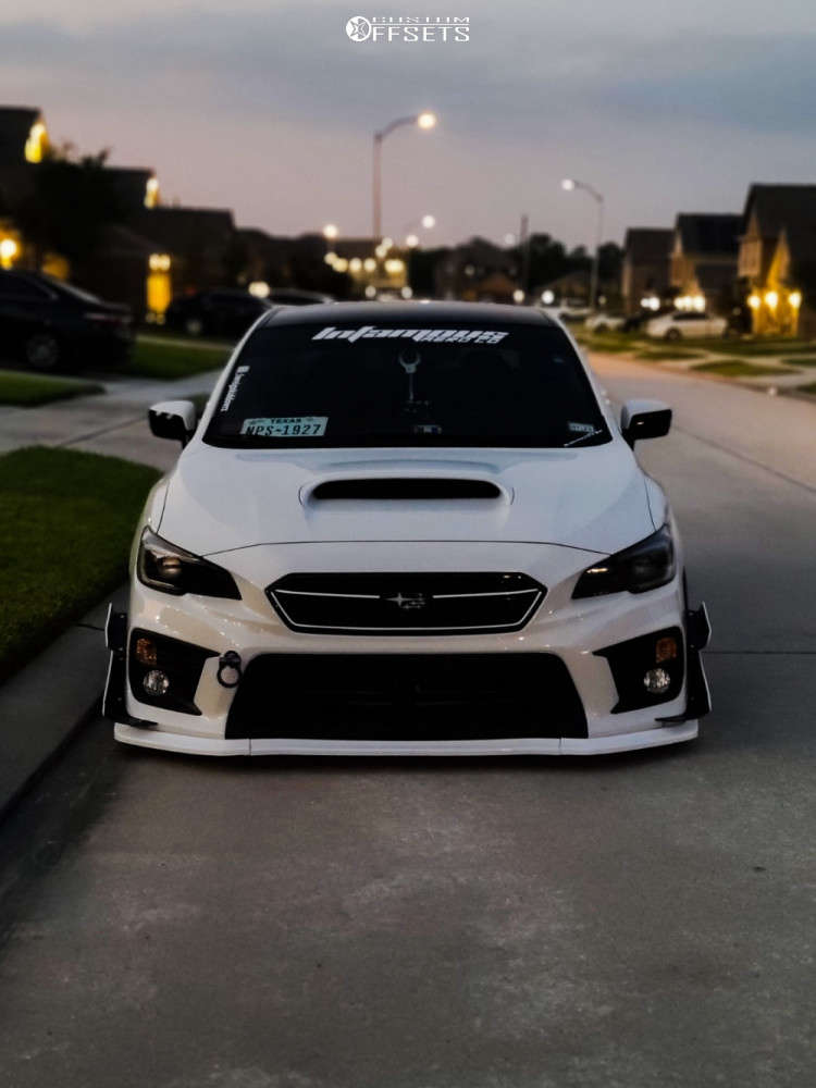 2020 Subaru WRX with 18x9.5 22 ESR Cs8 and 225/40R18 Federal 595 Rs-pro ...