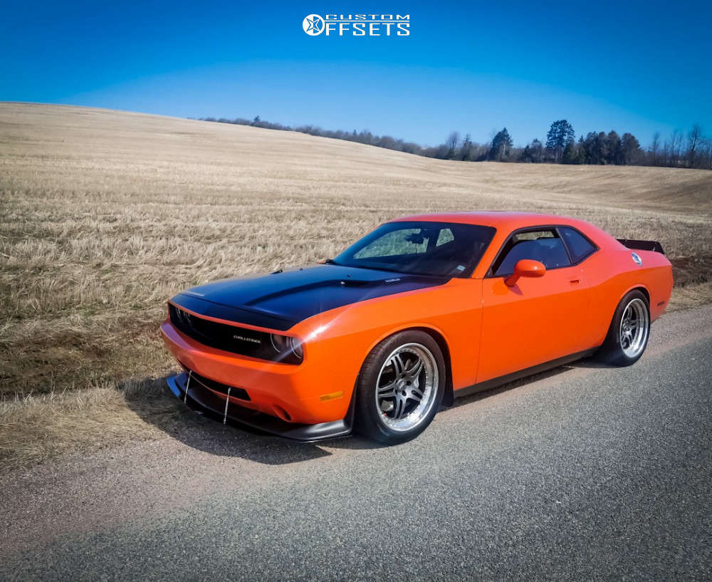 2009 Dodge Challenger with 20x9.5 21 CCW HYBRID 505 and 275/45R20 ...