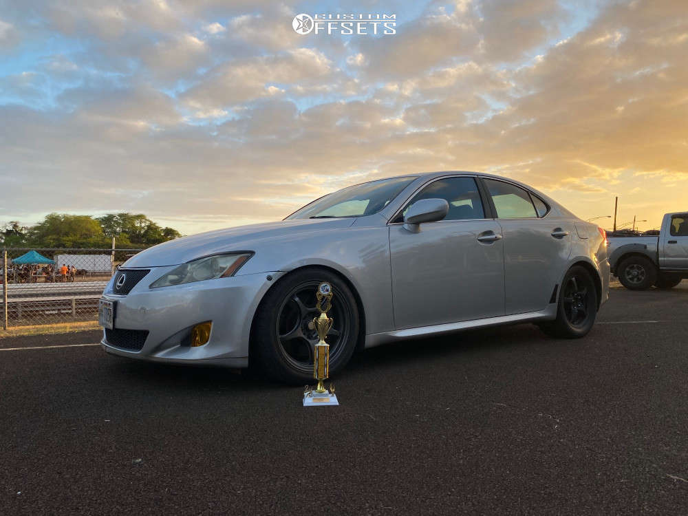 2006 Lexus IS350 with 17x7.5 35 5zigen FN01R-C and 235/45R17 Achilles ...