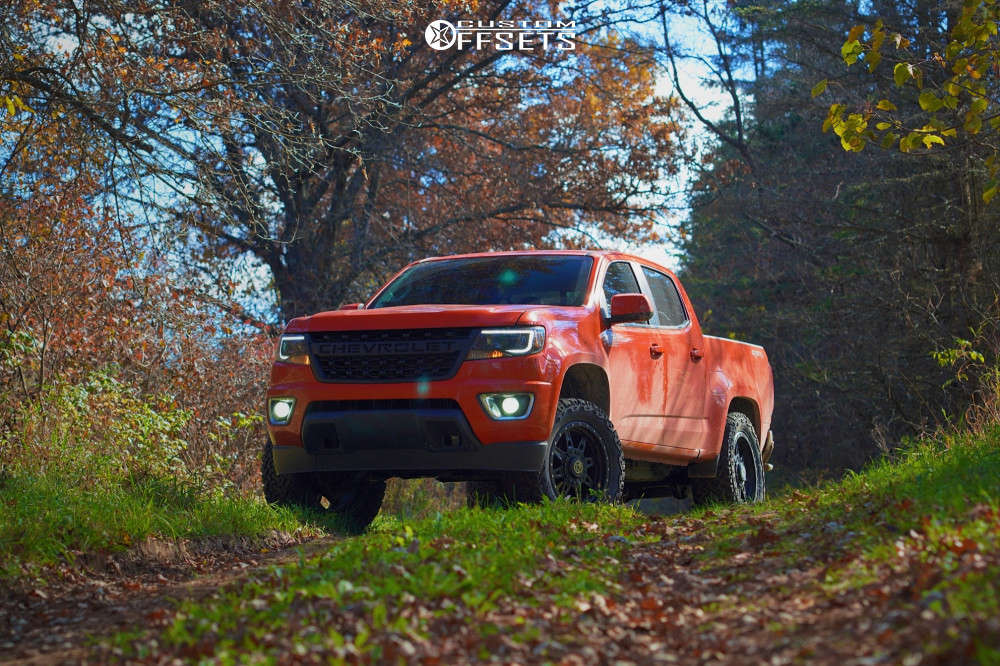 2016 Chevrolet Colorado with 20x9 18 Anthem Off-Road Rogue and 32/12 ...
