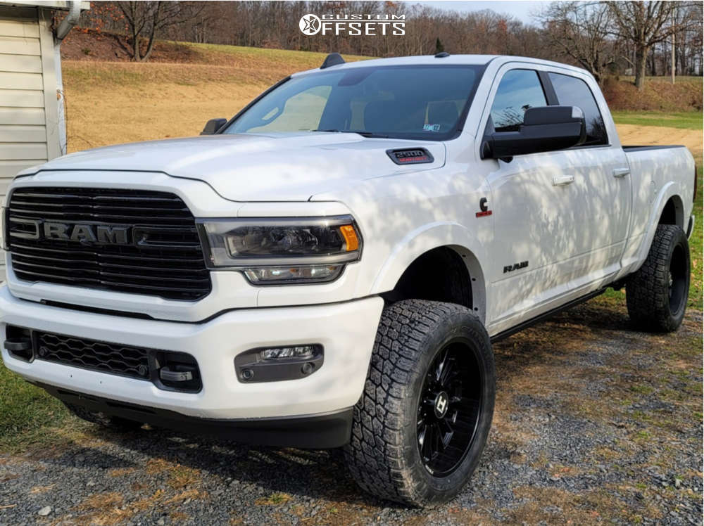 2021 Ram 2500 with 22x10 -24 Hostile Fury and 35/12.5R22 Nitto Recon ...