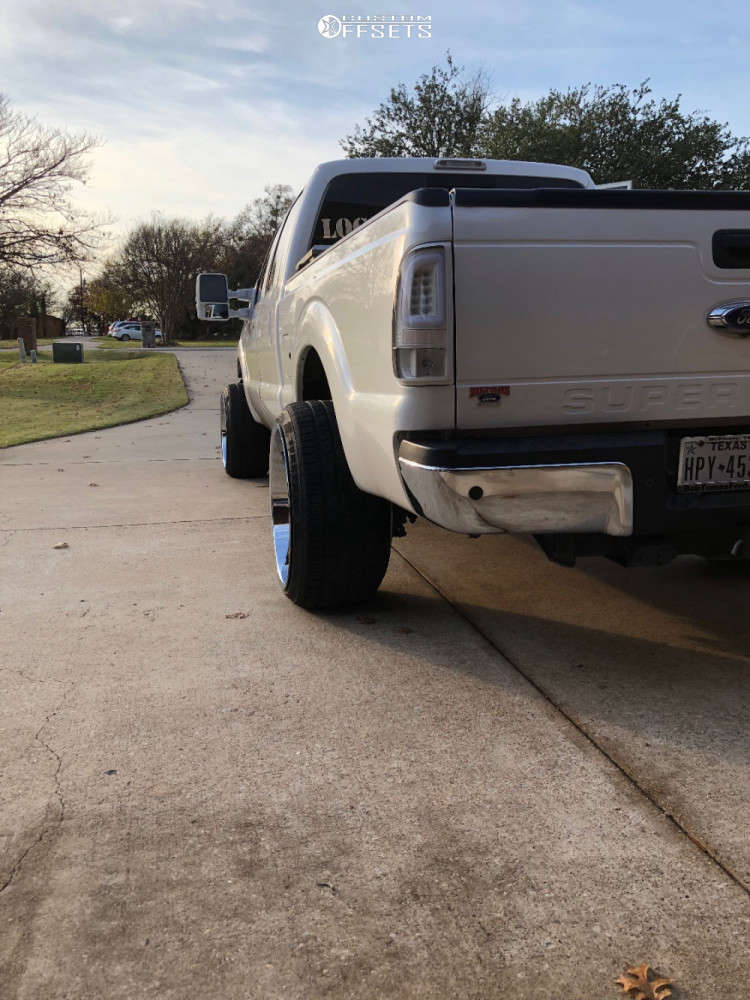 2016 Ford F-250 Super Duty with 24x14 -72 Tuff T2a and 305/35R24 ...