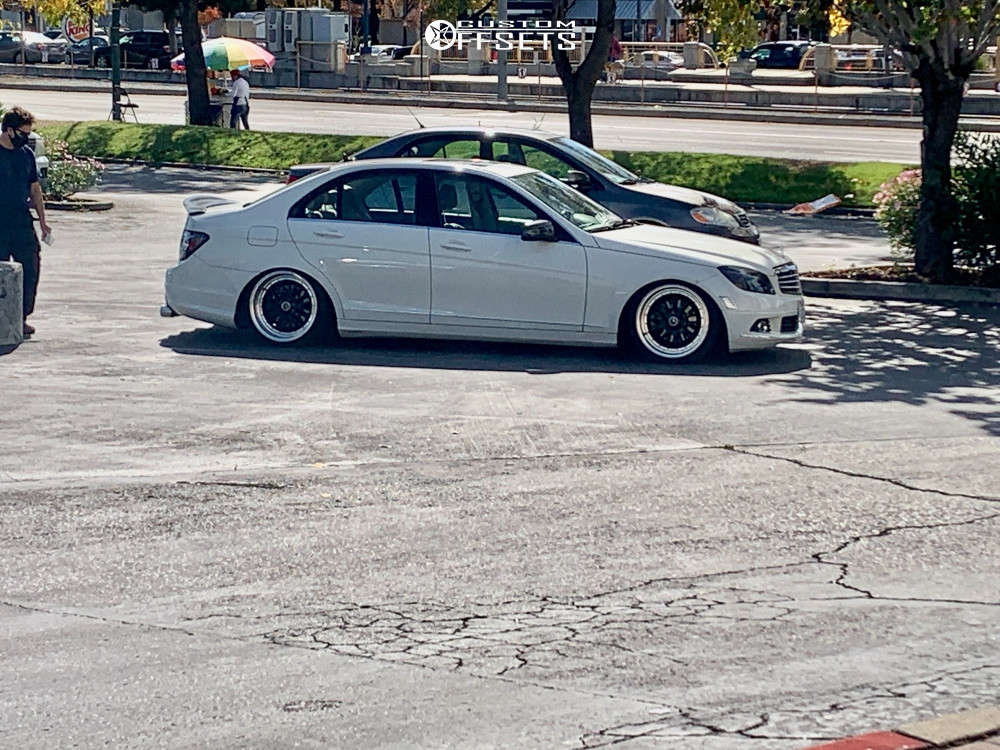 2011 Mercedes-Benz C300 with 18x8.5 35 STR 601 and 215/35R18 Nankang Ns ...