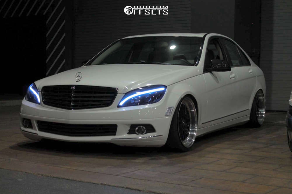 2011 Mercedes-Benz C300 with 18x8.5 35 STR 601 and 215/35R18 Nankang Ns ...