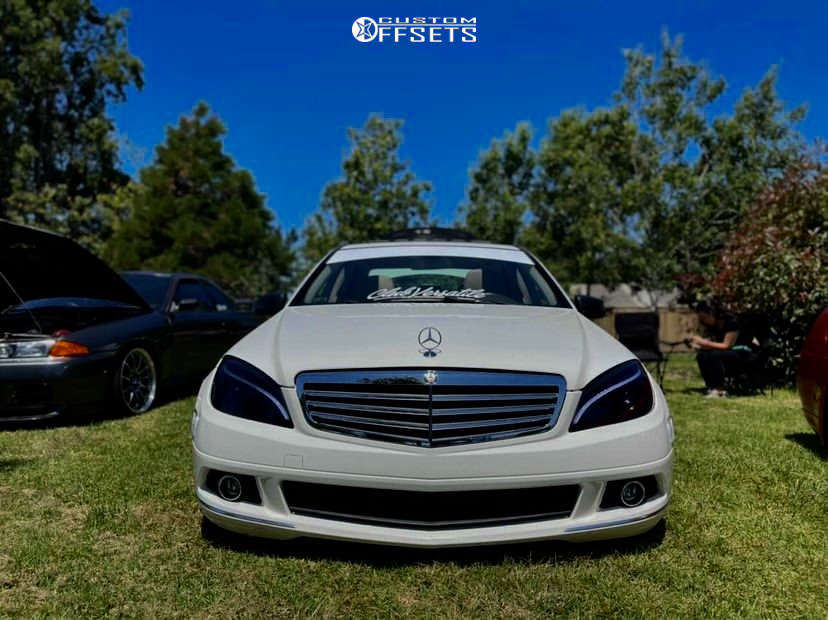 2011 Mercedes-Benz C300 with 18x8.5 35 STR 601 and 215/35R18 Nankang Ns ...