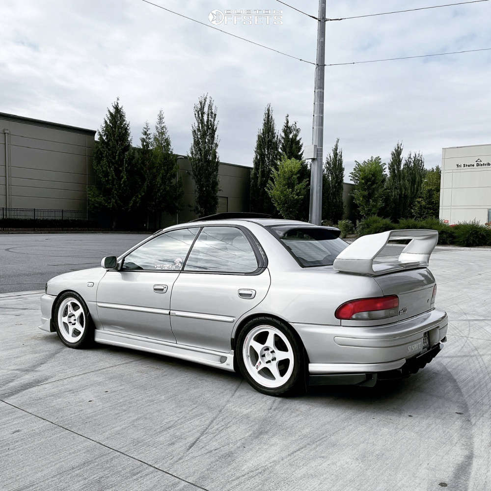 2001 Subaru Impreza Wheel Offset Flush Coilovers | 1992065 | Custom Offsets