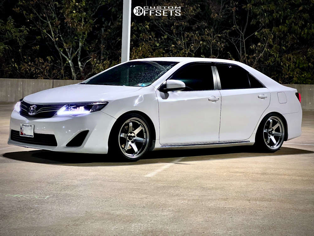 2012 Toyota Camry with 18x9.5 38 AVID1 AV6 and 225/40R18 Vercelli ...