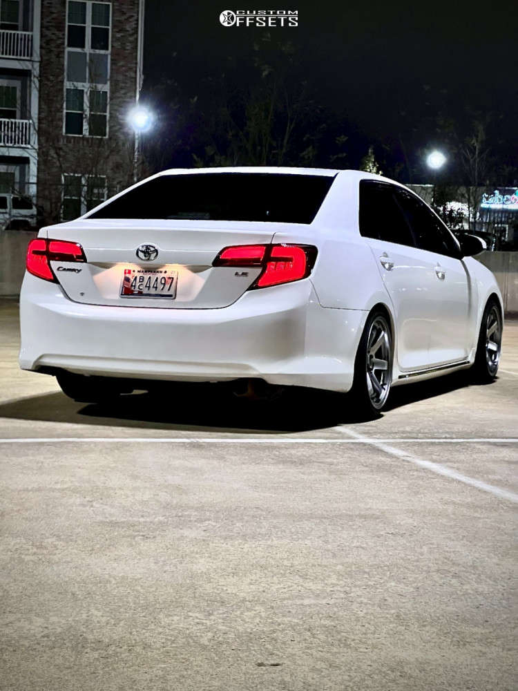 2012 Toyota Camry with 18x9.5 38 AVID1 AV6 and 225/40R18 Vercelli ...