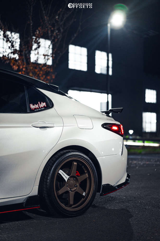 2021 Toyota Camry with 18x8.5 35 ESR Sr07 and 245/35R18 Michelin Pilot ...