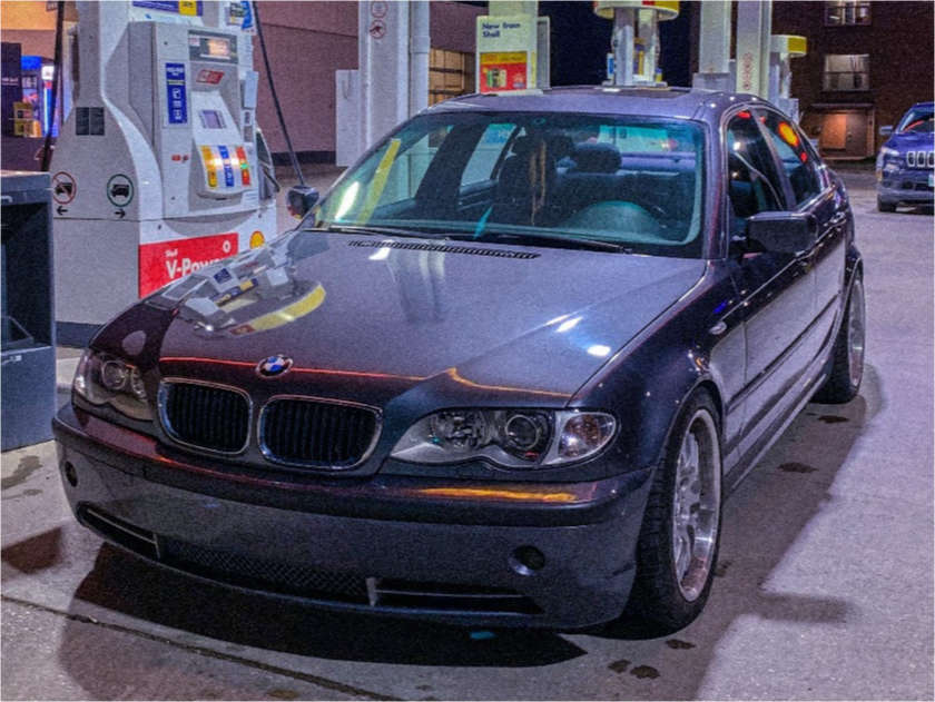 2002 BMW 330i with 17x8 20 BBS Rs740 and 215/45R17 Nankang Ns-25 and Lowering Springs | Custom ...