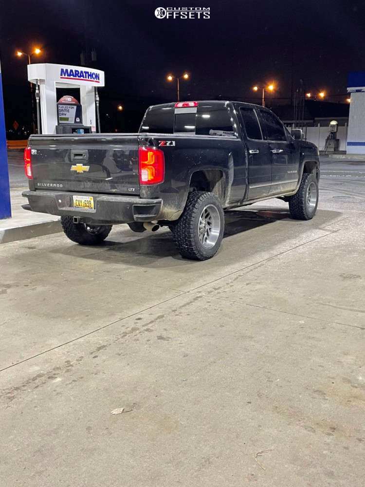 2018 Chevrolet Silverado 1500 with 20x10 -19 Fuel D715 and 305/55R20 ...