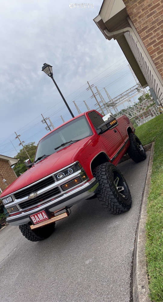 1995 Chevrolet C1500 with 20x12 -44 Dropstars 654mb and 35/12.5R20 ...