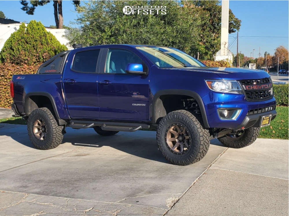 2016 Chevrolet Colorado with 17x8.5 0 Icon Rebound and 33/12.5R17 Nitto ...