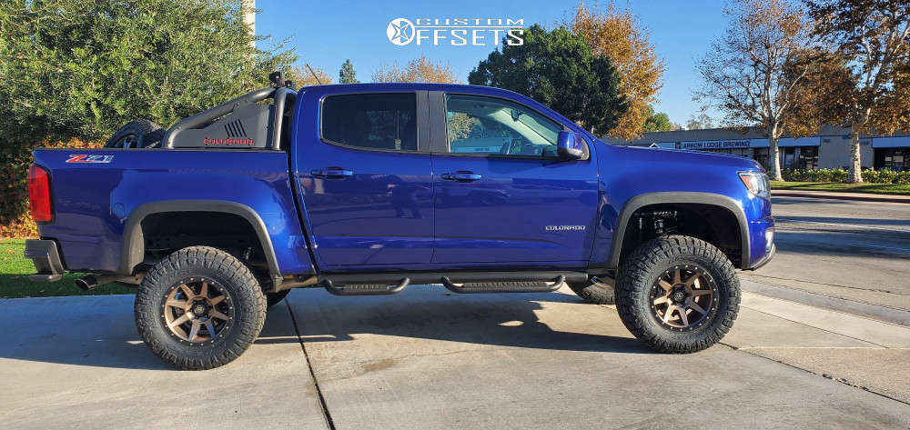 2016 Chevrolet Colorado with 17x8.5 0 Icon Rebound and 33/12.5R17 Nitto ...
