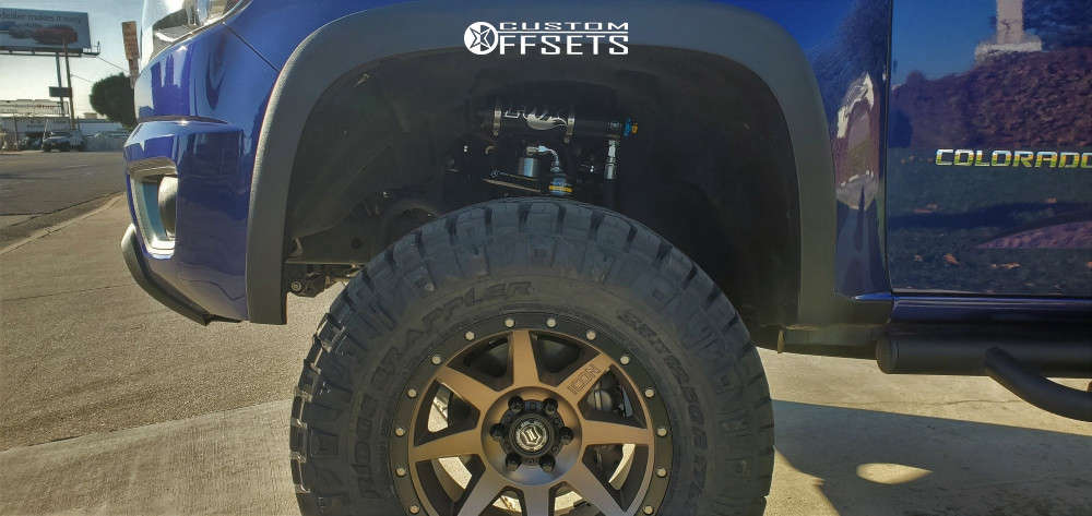 2016 Chevrolet Colorado with 17x8.5 0 Icon Rebound and 33/12.5R17 Nitto ...