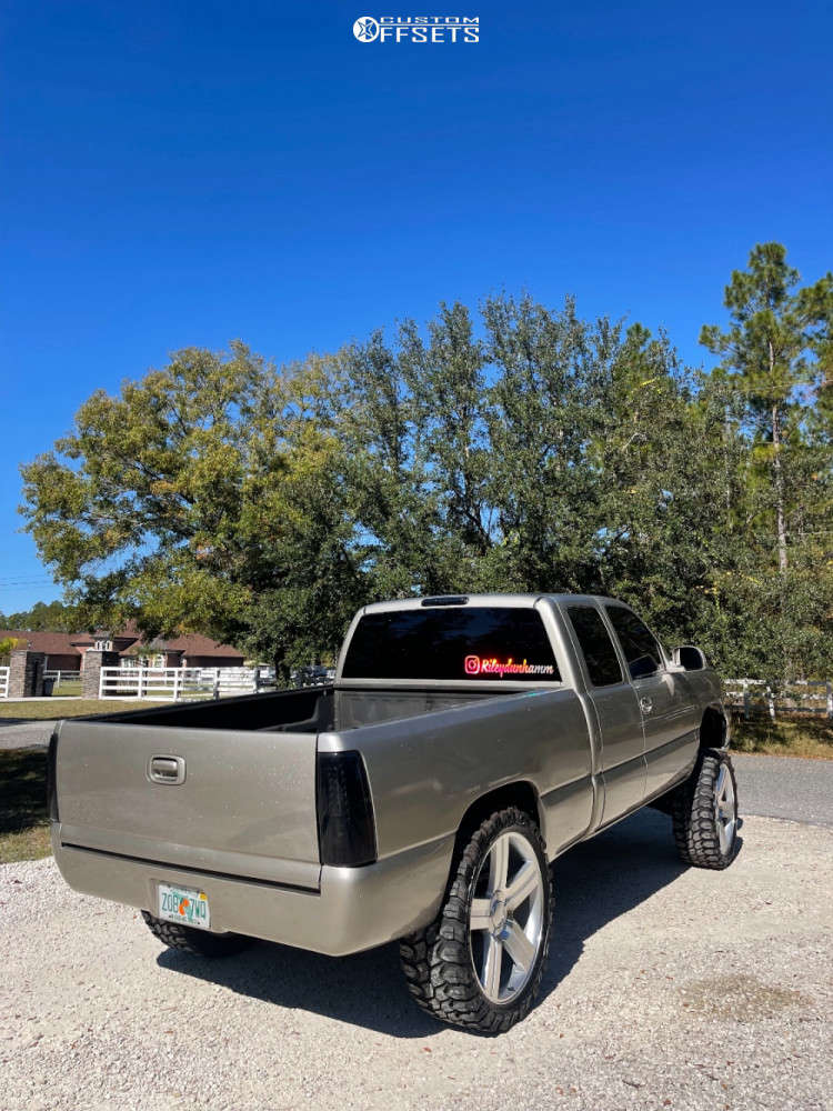 2003 Chevrolet Silverado 1500 with 26x10 25 Eclipse Replica 258 and 37/ ...