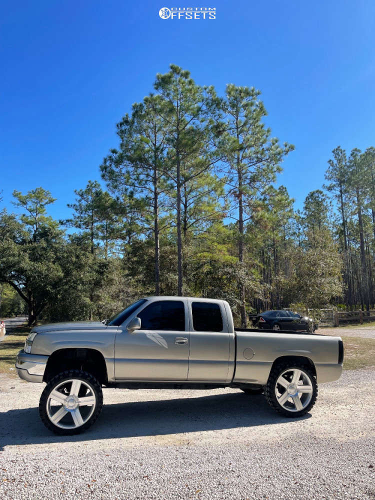 2003 Chevrolet Silverado 1500 with 26x10 25 Eclipse Replica 258 and 37/ ...