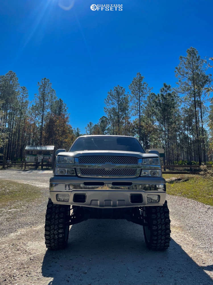 2003 Chevrolet Silverado 1500 with 26x10 25 Eclipse Replica 258 and 37/ ...
