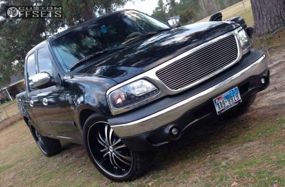 2002 Ford F-150 with 24x9 15 American Racing AR894 and 305/35R24 Lionhart 112V XL and Leveling ...
