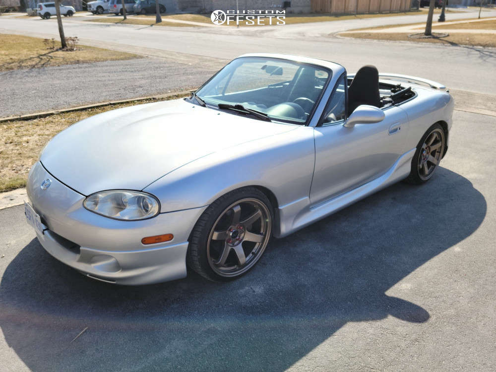 2001 Mazda Miata Nearly Flush Coilovers | Custom Offsets