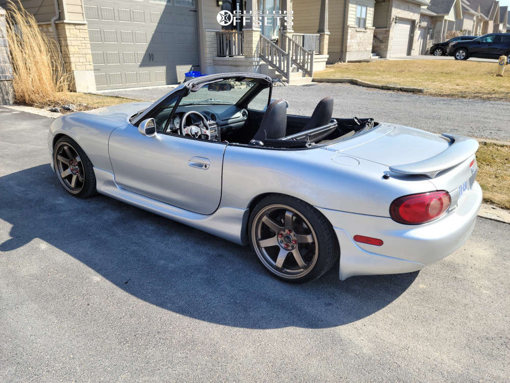 2001 Mazda Miata Nearly Flush Coilovers | Custom Offsets