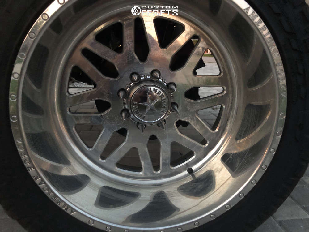 2015 Ford F-250 Super Duty with 24x14 -45 American Force Trax Ss and 37 ...