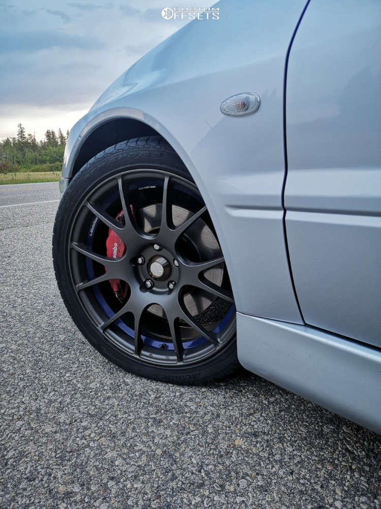 2003 Mitsubishi Lancer Nearly Flush Coilovers | Custom Offsets