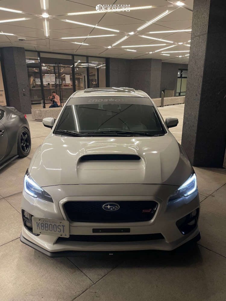 2016 Subaru WRX STI with 18x10 38 Enkei Rpf1 and 265/35R18 Federal 595 ...