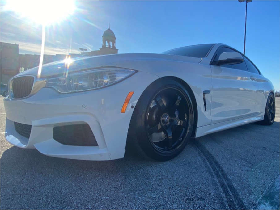 2016 BMW 435i with 18x9.5 22 Gram Lights 57cr and 255/35R18 Michelin ...